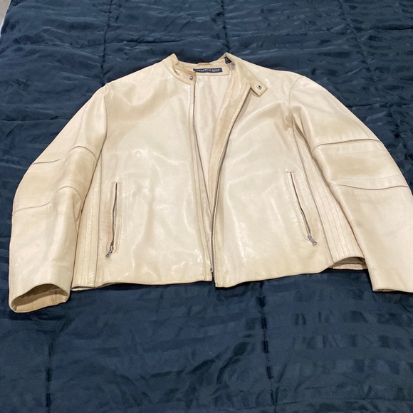 Kenneth Cole | Jackets & Coats | Kenneth Cole Leather Motorcycle Jacket ...